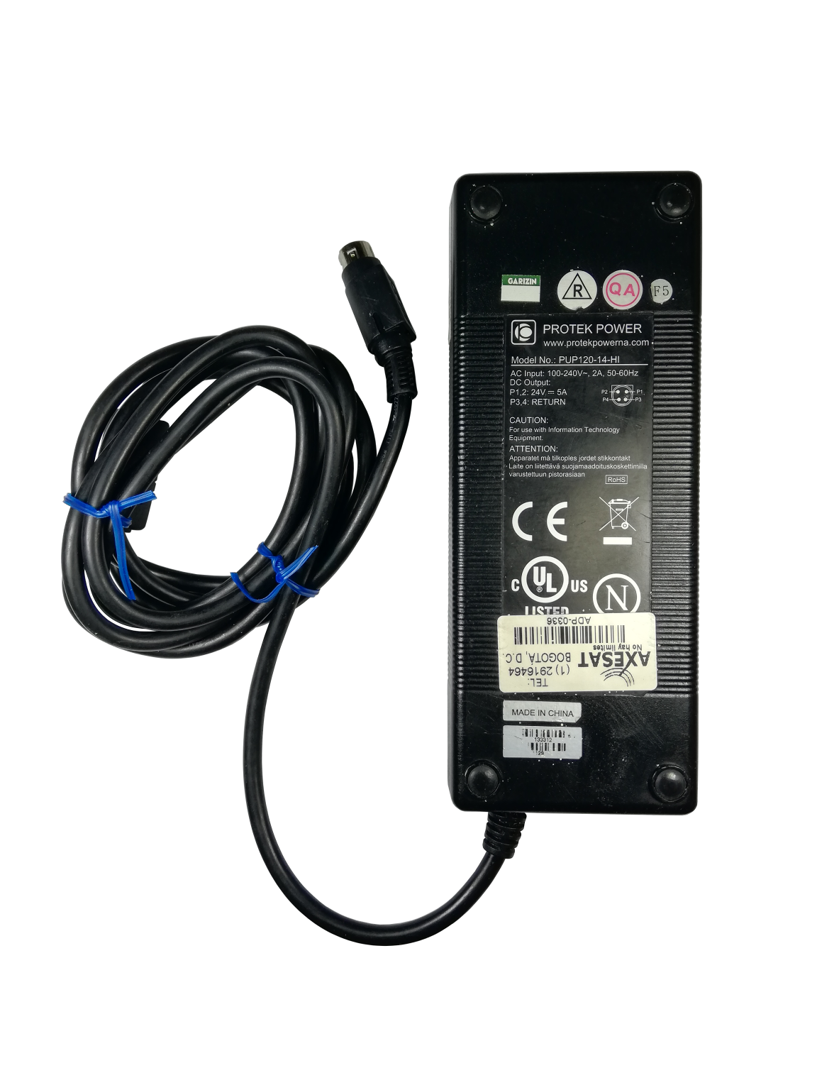Adaptador De Corriente Cargador 24v A 5a Conector Dc 4 Pines » Garizin ...